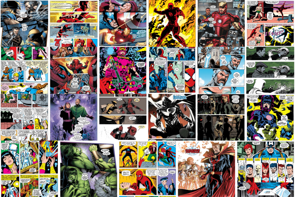 Marvel Comic Poster Wall Collage – Drapster