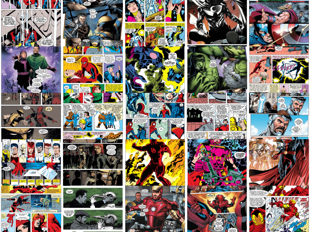 Marvel Comic Poster Wall Collage – Drapster