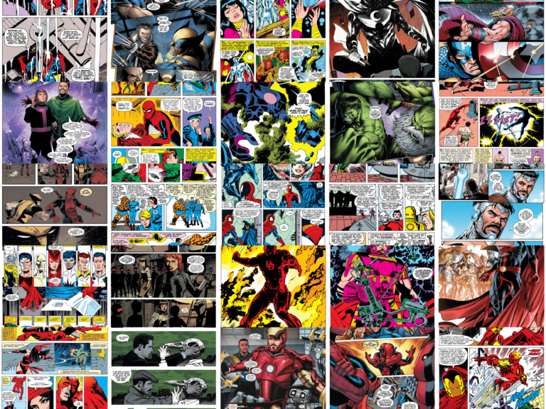Marvel Comic Poster Wall Collage – Drapster