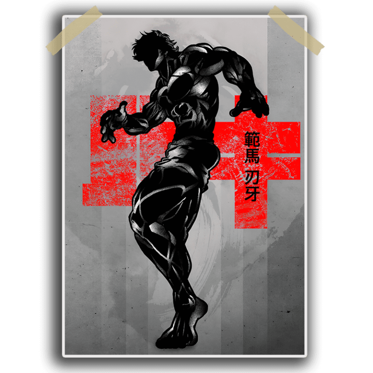 Baki Grappler Shadow Single Poster | 13×19 inches | 300 GSM | Laminated ...