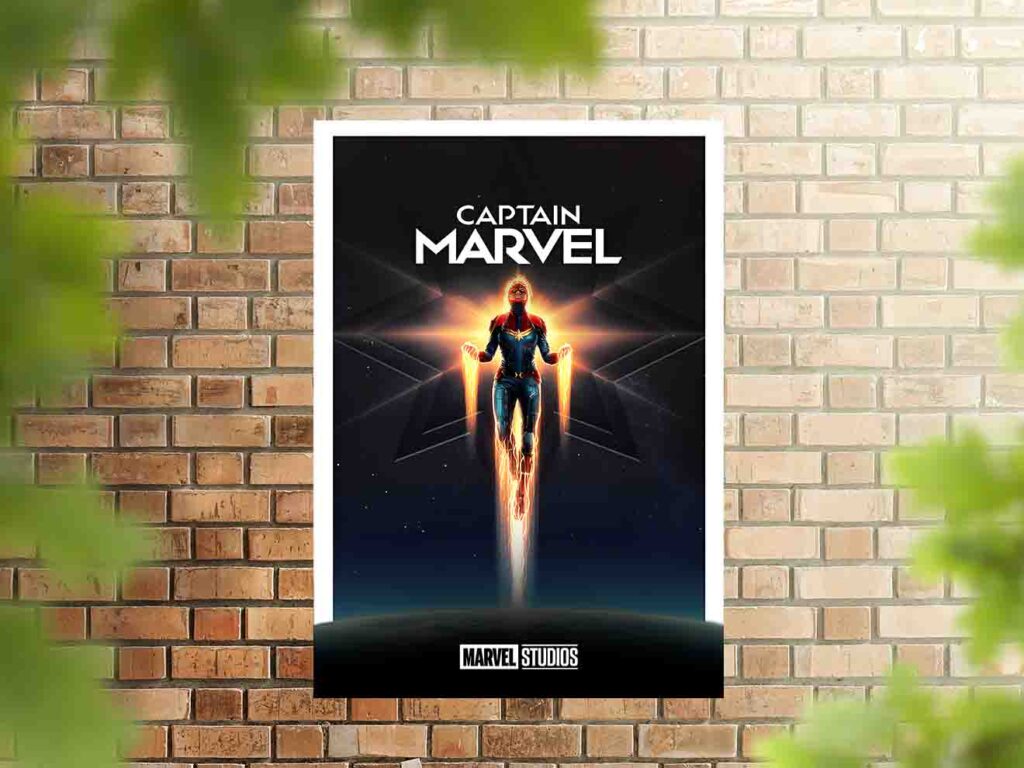 Captain Marvel Single Poster | 13×19 inches | 300 GSM | Laminated ...