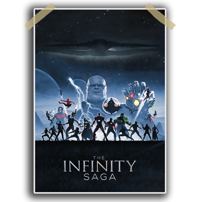 Infinity Saga Thanos & Avengers Single Poster | 13×19 inches | 300 GSM ...