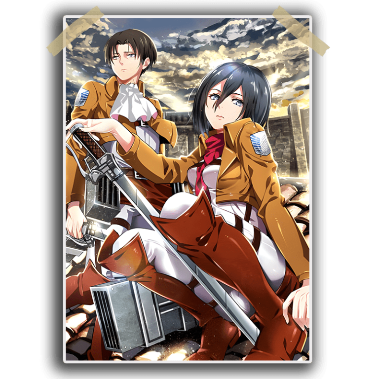 Mikasa and Levi – Attack on Titan Single Poster | 13×19 inches | 300 ...