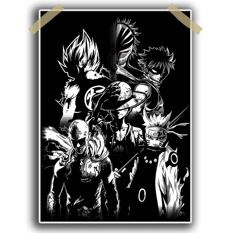 Popular Anime Poster Single Poster | 13×19 inches | 300 GSM | Laminated – Drapster