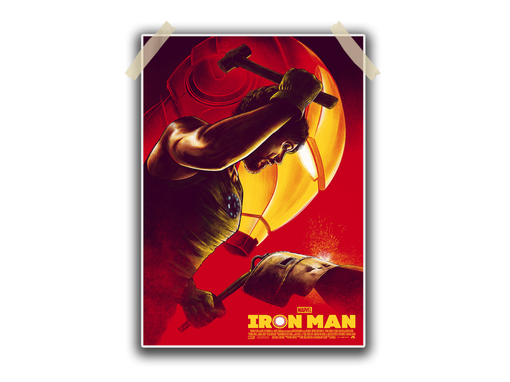 Iron Man Origin Single Poster | 13×19 inches | 300 GSM | Laminated ...