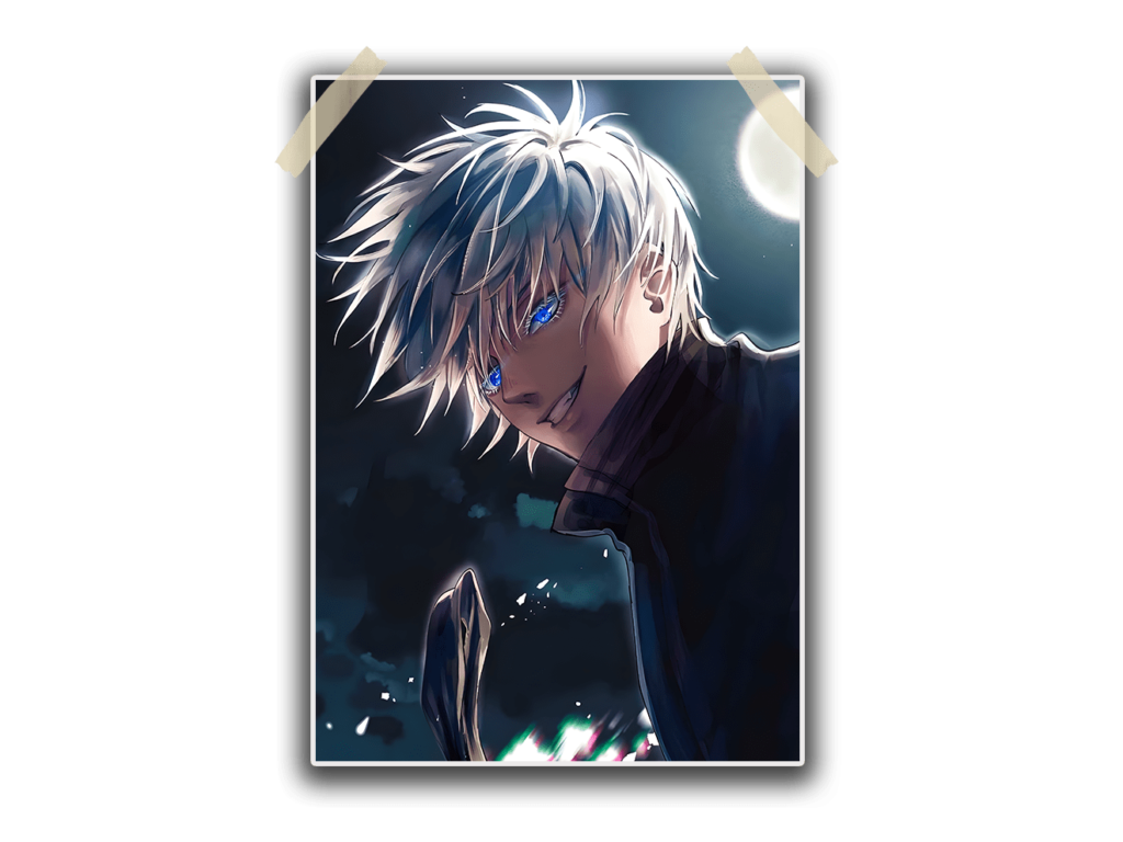 Satoru Gojo Jujutsu Kaisen v3 Single Poster | 13×19 inches | 300 GSM ...