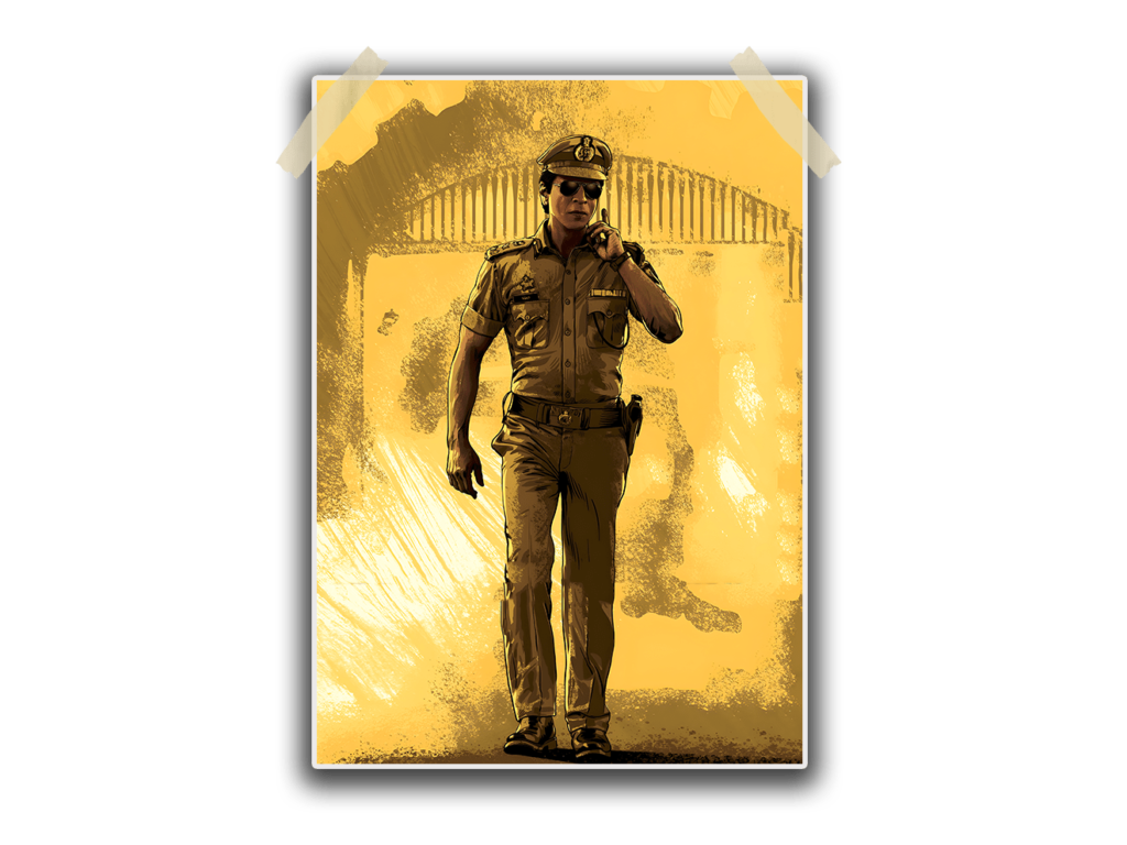 Shah Rukh Khan Jawan Art 3 Single Poster | 13×19 inches | 300 GSM ...