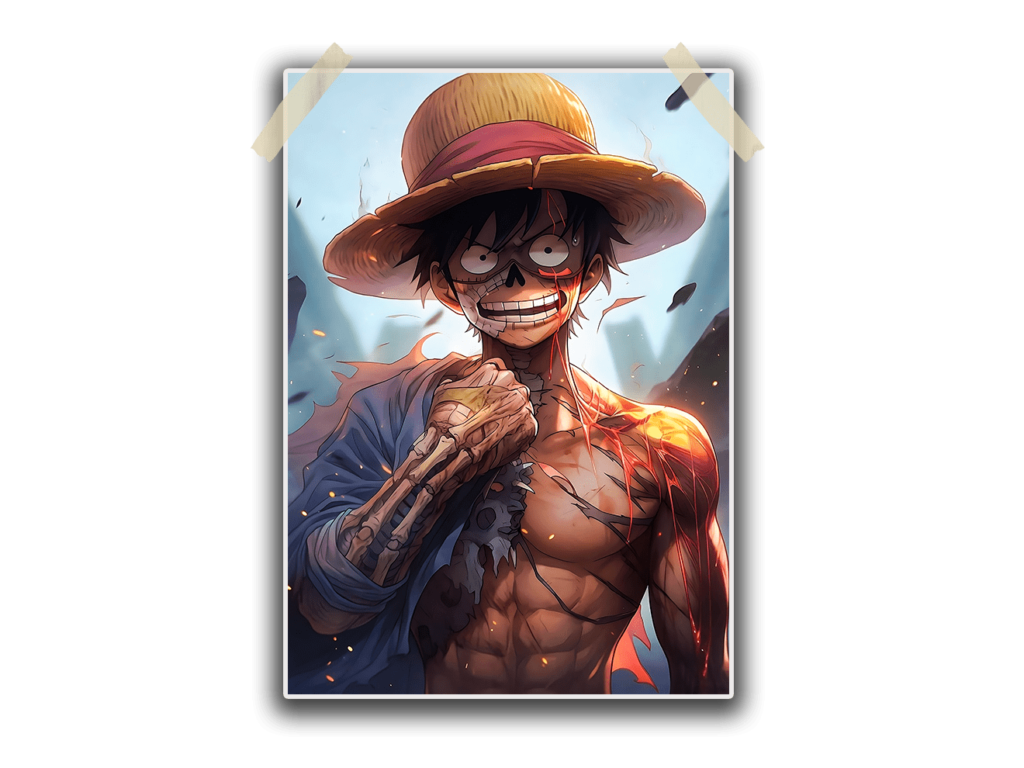 One Piece – Zombie Luffy Single Poster | 13×19 inches | 300 GSM ...