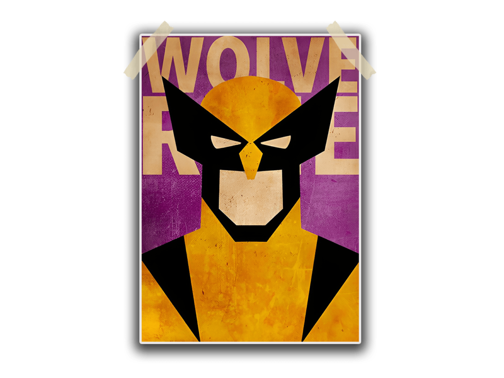 Wolverine Vector Art Single Poster | 13×19 inches | 300 GSM | Laminated ...